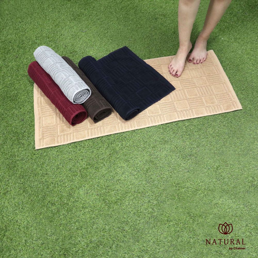 Keset Handuk Polos Panjang Natural by Chalmer 40 x 100 cm